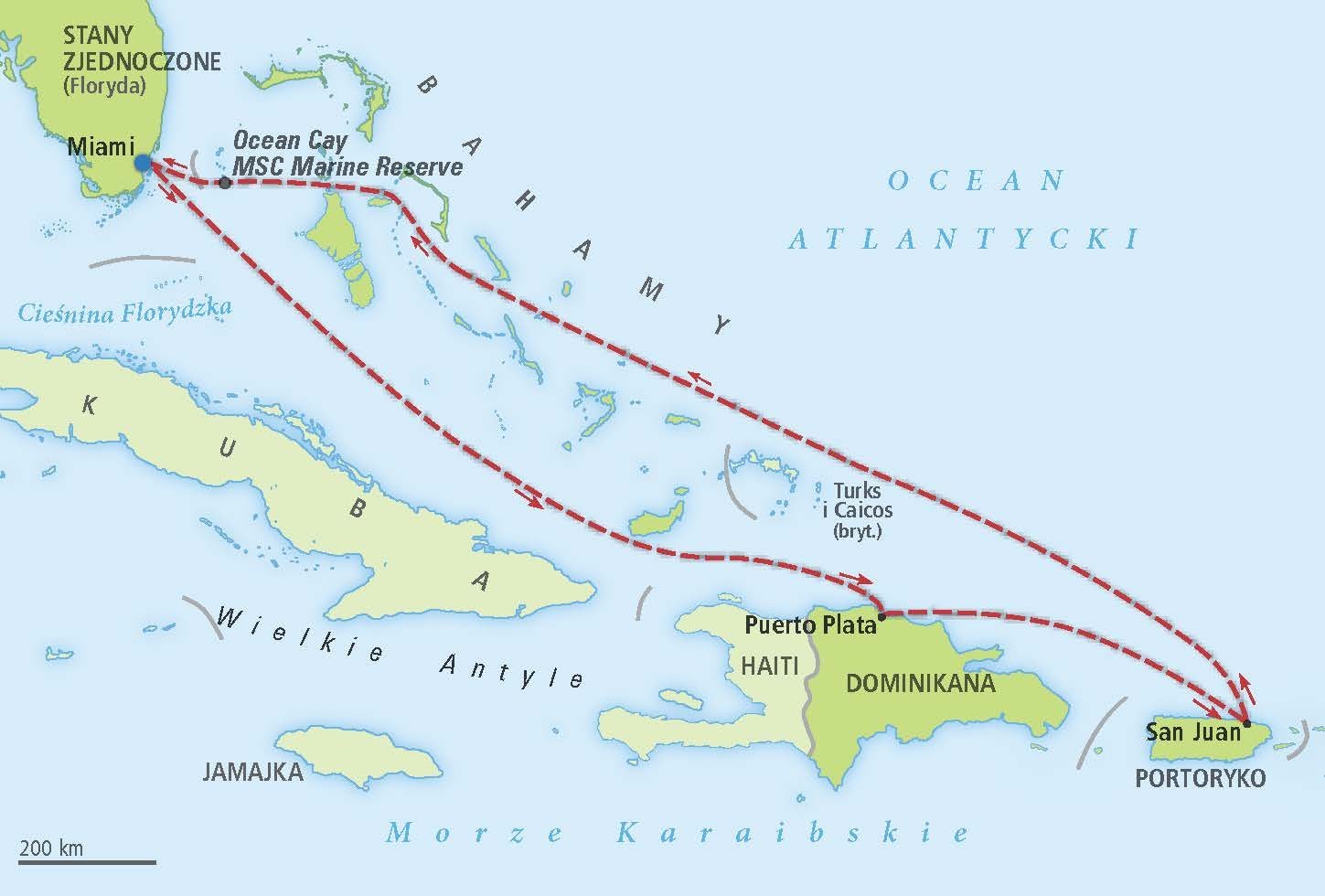 Rejs Karaiby - Dominikana, Portoryko, Bahamy z Miami - MSC Seascape ...